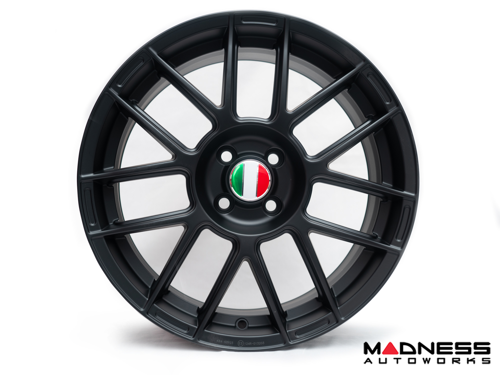 Wheel Center Caps - set of 4 - Italian Flag - 60mm , FT-BWW009