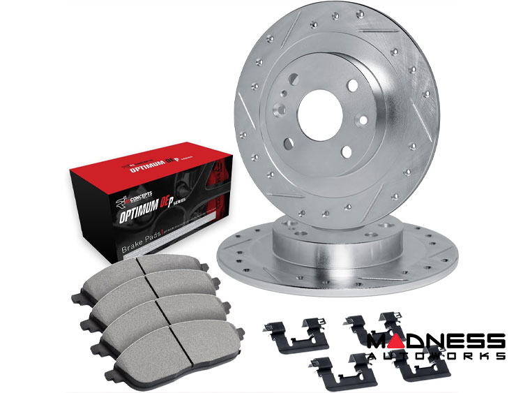 FIAT 124 Spider Brake Kit - Rear - R1 Concepts - Optimum OEp Brake Pads ...