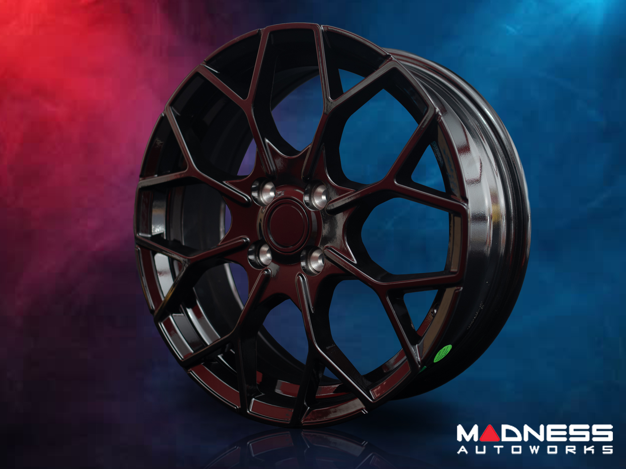 FIAT 124 Custom Wheels - KUHLFX - Estremo Nero - Set of 4 - 16"/ 17 ...