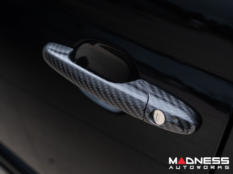 FIAT 500 Door Handle Covers - Carbon Fiber , FT500-13