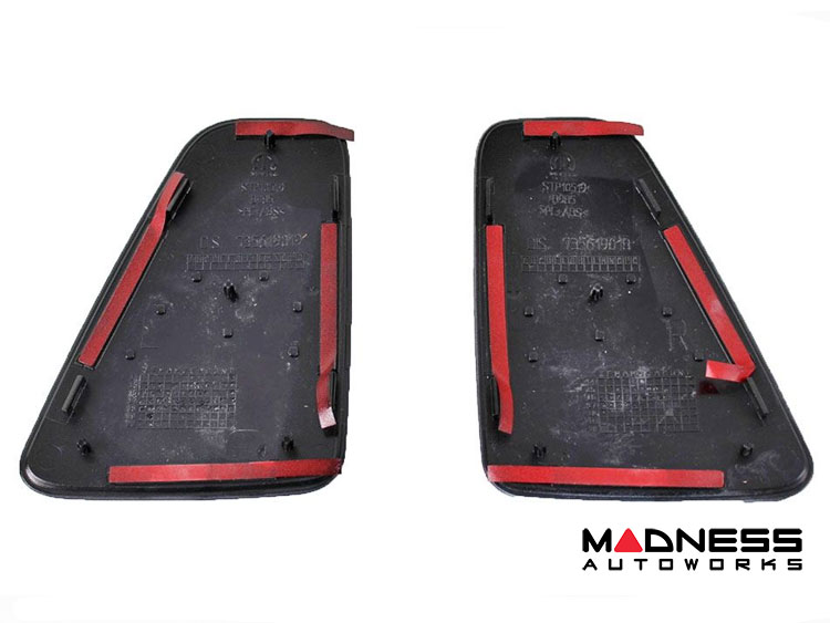 FIAT 500 Tail Light Cover Kit - OEM Paintable, 735638268 + 735638269