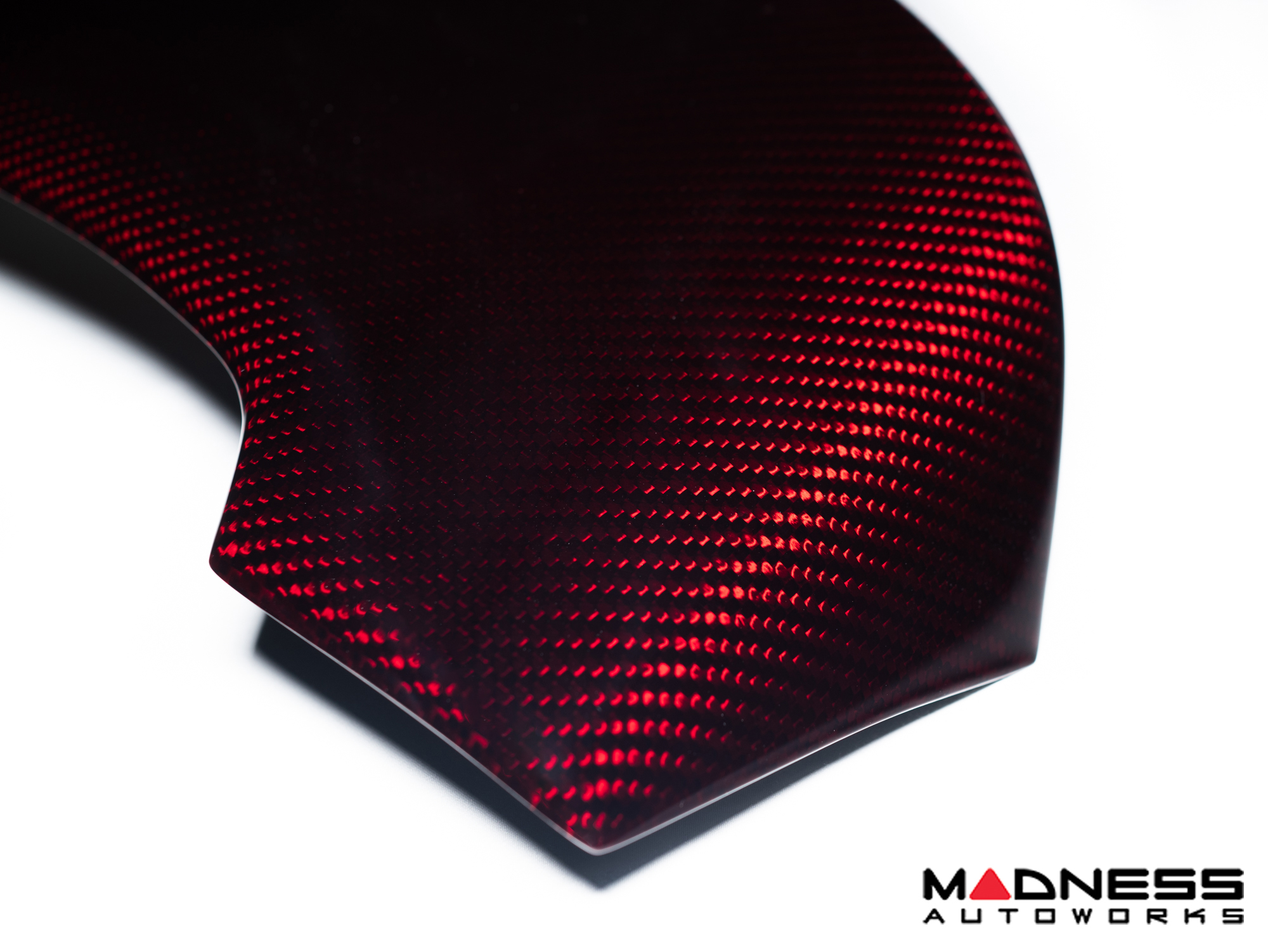 FIAT 500 Roof Spoiler - Carbon Fiber - ABARTH Style - Red Candy, FT500-23.R