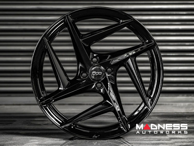 FIAT 500 Custom Wheels - 18in - Type 52 - Kahn Design - Black ...