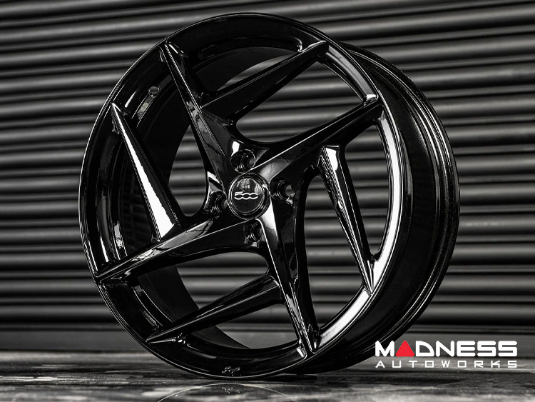 FIAT 500 Custom Wheels - 18in - Type 52 - Kahn Design - Black ...