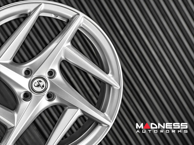 FIAT 500e Custom Wheels - 18in - Type 52 - Kahn Design - Silver - Gen 2 ...