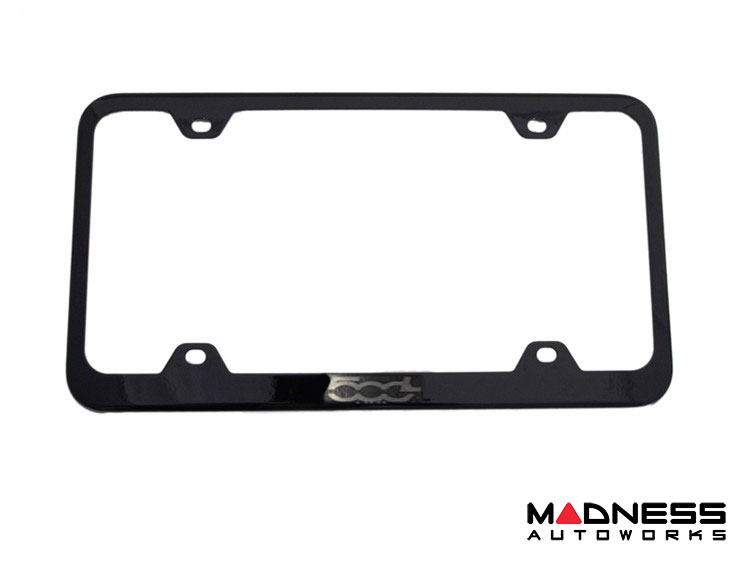 FIAT 500L License Plate Frame (Wideplate) - Black w/ 500L Logo