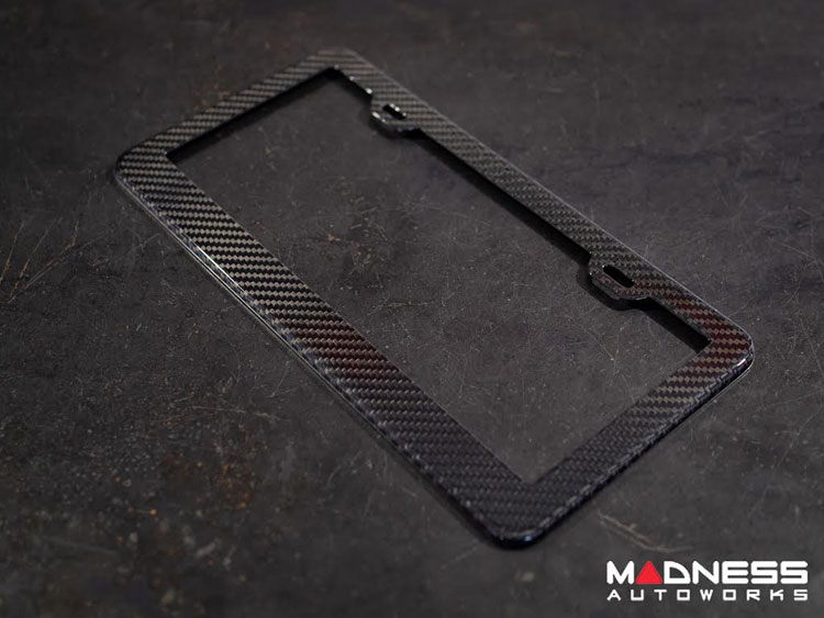 License Plate Frame - 100% Genuine Carbon Fiber, BFB-08