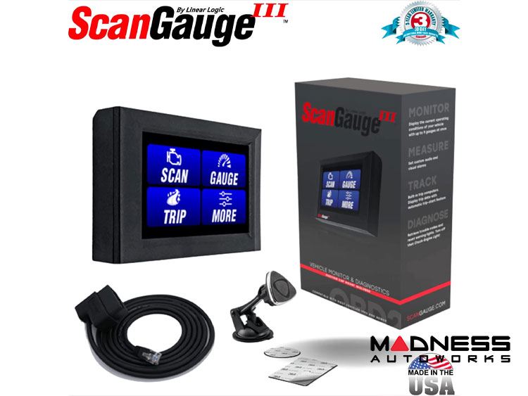 ScanGauge III Ultra-compact OBDII Vehicle Monitor,