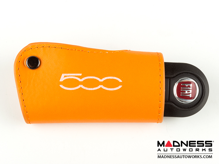 FIAT 500 Key Cover - Black w/ White Scorpion Logo