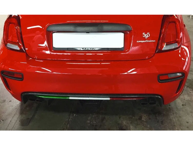 FIAT 500 ABARTH Rear Diffuser Lip - Carbon Fiber - European Model ...