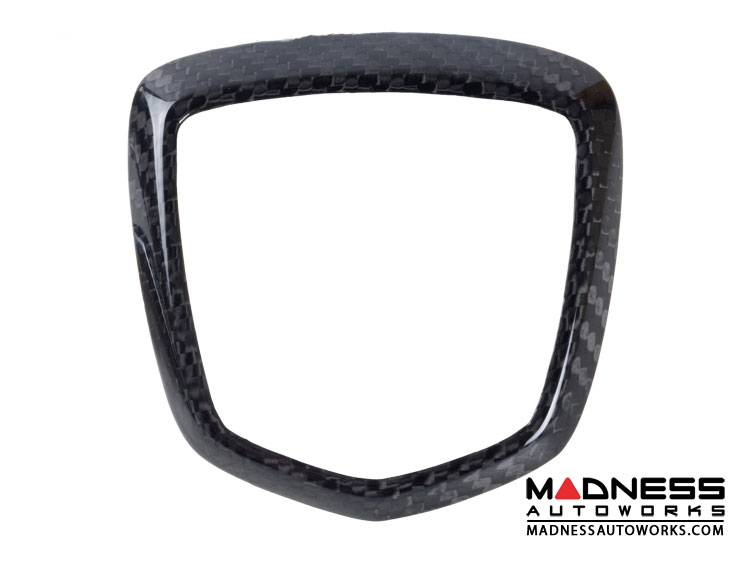 FIAT 500 ABARTH Rear Emblem Trim - Carbon Fiber, FT500-04