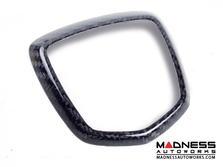 FIAT 500 ABARTH Rear Emblem Trim - Carbon Fiber, FT500-04