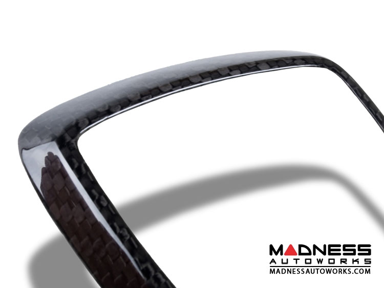 FIAT 500 ABARTH Rear Emblem Trim - Carbon Fiber, FT500-04