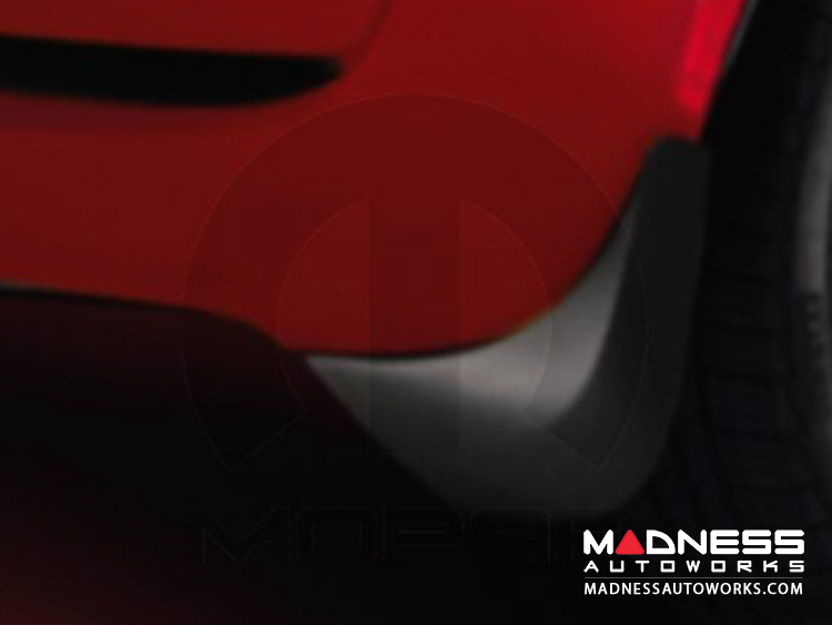 FIAT 500 Rear Splash Guards - Black