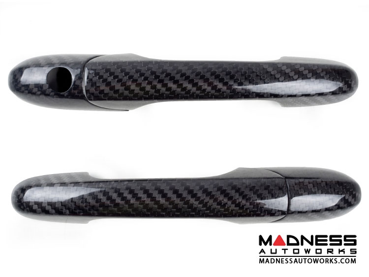 FIAT 500 Door Handle Covers - Carbon Fiber , FT500-13