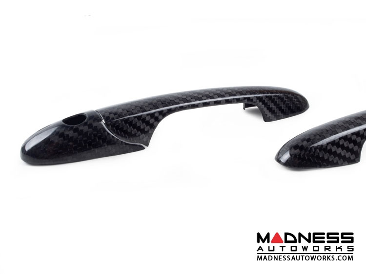 FIAT 500 Door Handle Covers - Carbon Fiber , FT500-13
