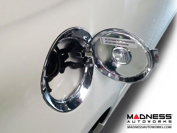 FIAT 500 Fuel Door - Chrome w/ ABARTH Scorpion Logo - Genuine FIAT ...