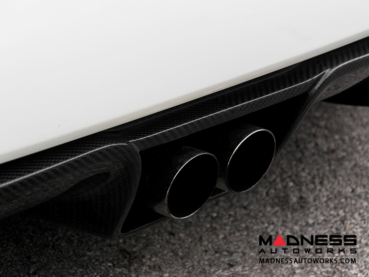 FIAT 500 Rear Diffuser - Carbon Fiber - Center Exit, FT500-51