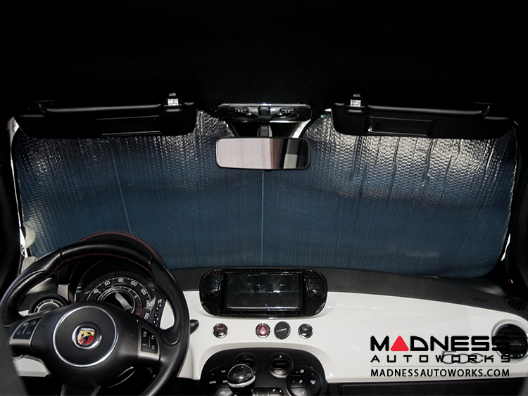 FIAT 500 Sun Shade/ Reflector - Front Windshield - Blackout, BOS-1704