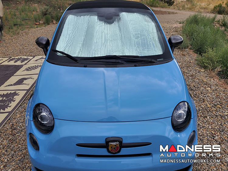 FIAT 500 Sun Shade/ Reflector - Front Windshield - Blackout, BOS-1704