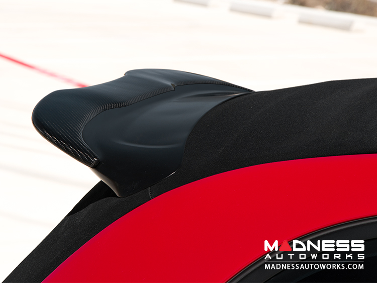 FIAT 500 ABARTH Cabrio Roof Spoiler Extension - Carbon Fiber, MAD42-4314